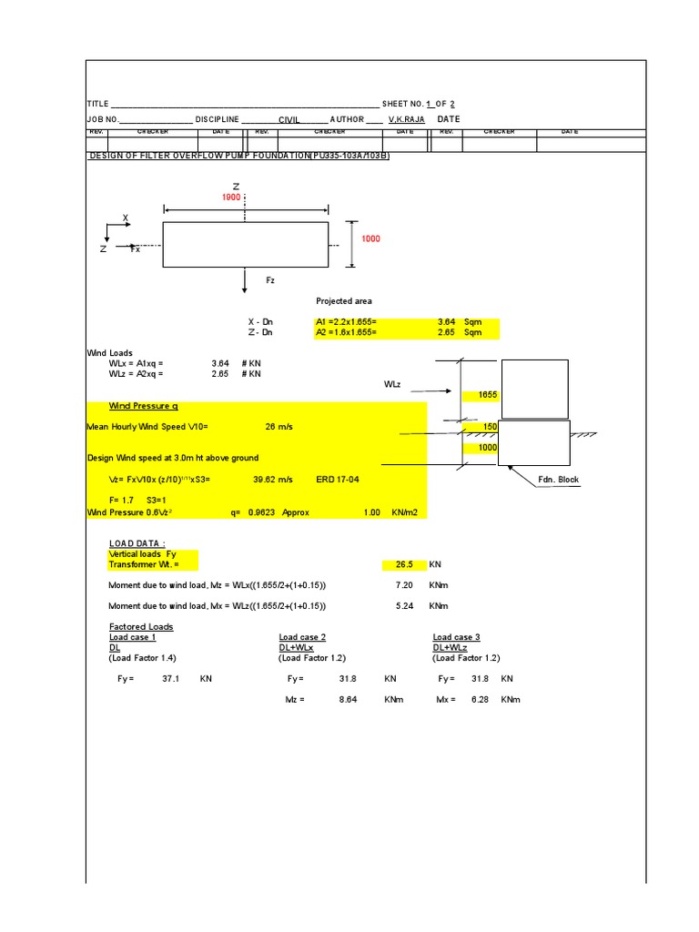 Pump Foundation | PDF | Solid Mechanics | Nature
