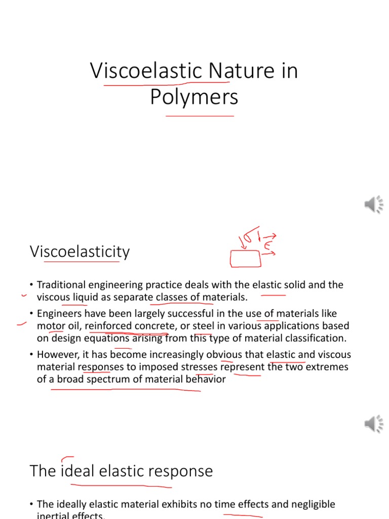 Viscoelastic PDF | PDF | Viscoelasticity | Elasticity (Physics)