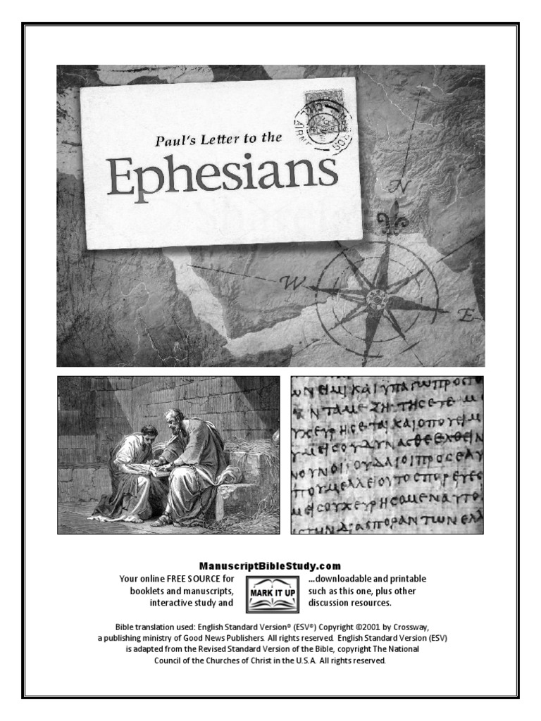 Ephesians Manuscript | PDF | Grace In Christianity | Armor Of God