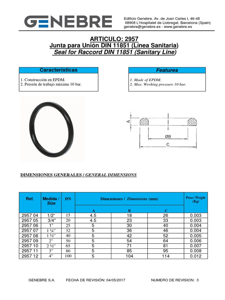 Junta Clamp in Din 11851 | PDF