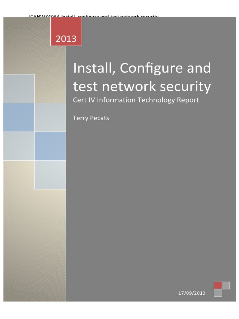 Configure and Test Network Security | PDF | Secure Shell ...