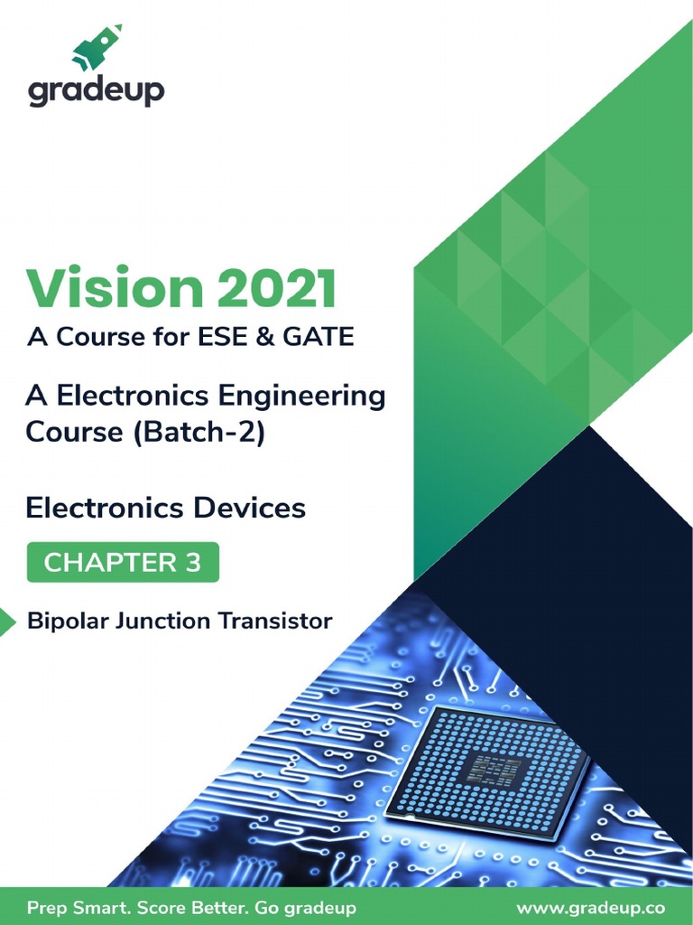 Chapter3 Bipolar Junction Transistor PDF | PDF | Bipolar Junction Transistor | P–N Junction