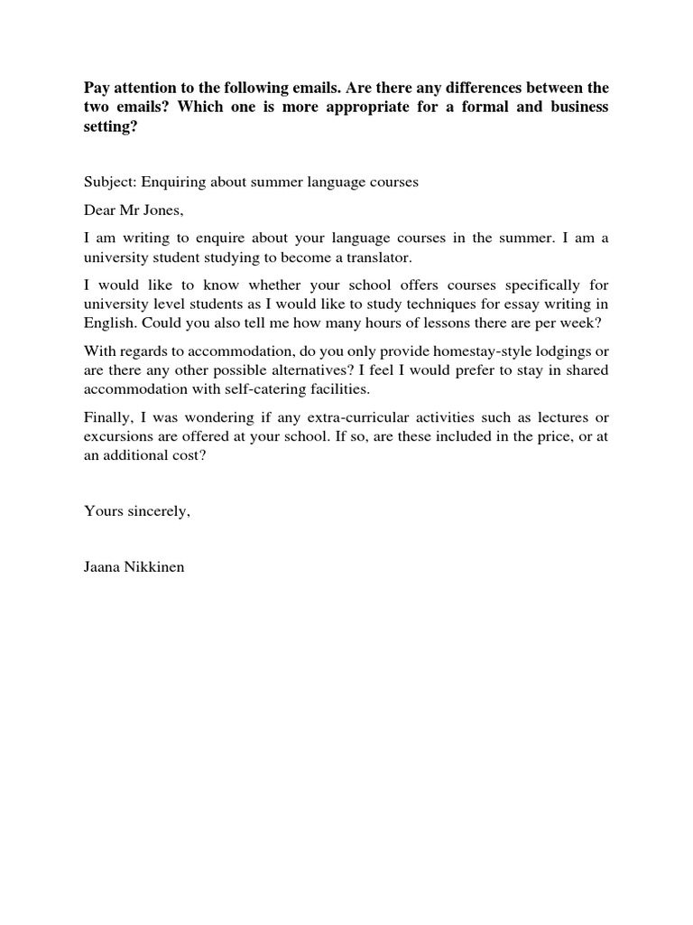 Email Samples | PDF | Language Arts & Discipline