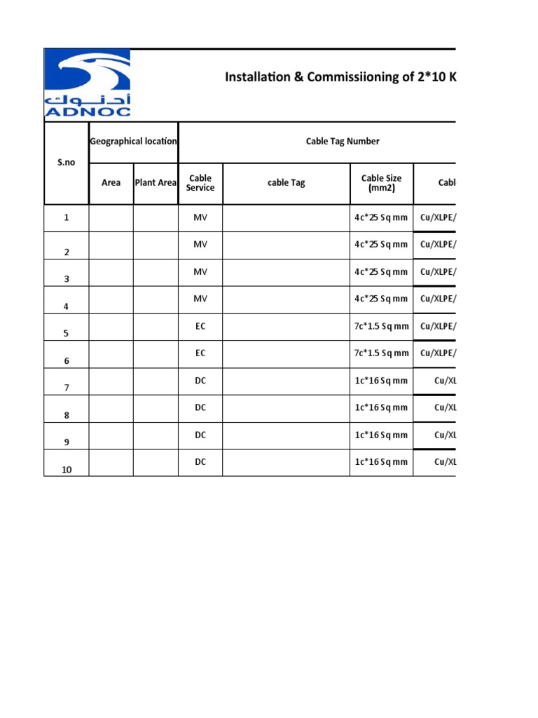UPS Cable Schedule | PDF | Electrical Engineering | Electricity