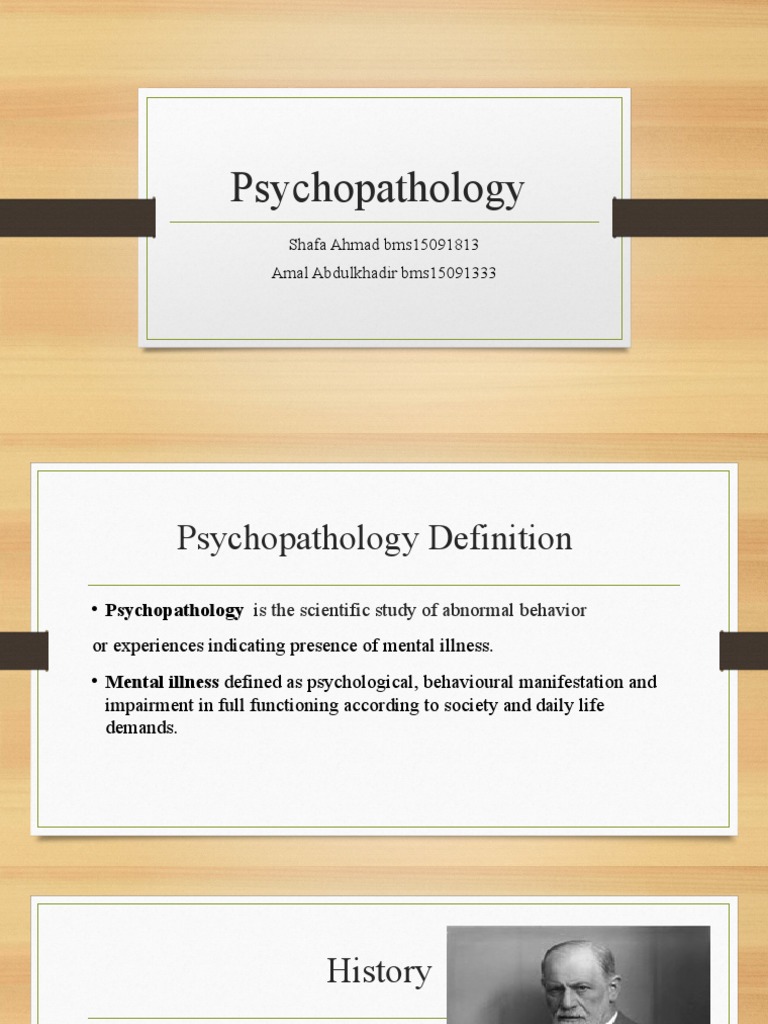 Understanding Psychopathology Symptoms | PDF | Psychopathology | Mental ...