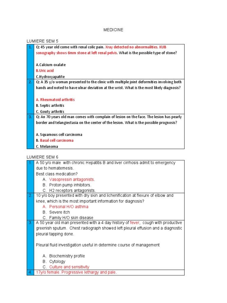 Sba Medicine | PDF | Pneumonia | Cough