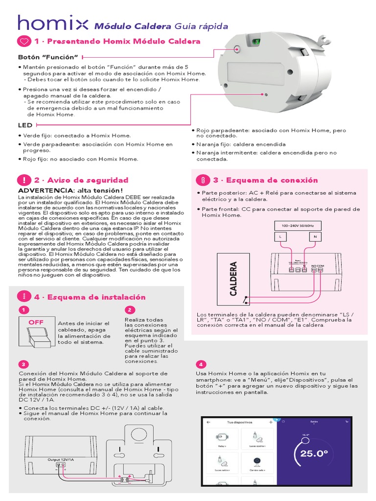Homix - Module - Manual - ES - V1 - REV1 | PDF | Diodo emisor de luz ...