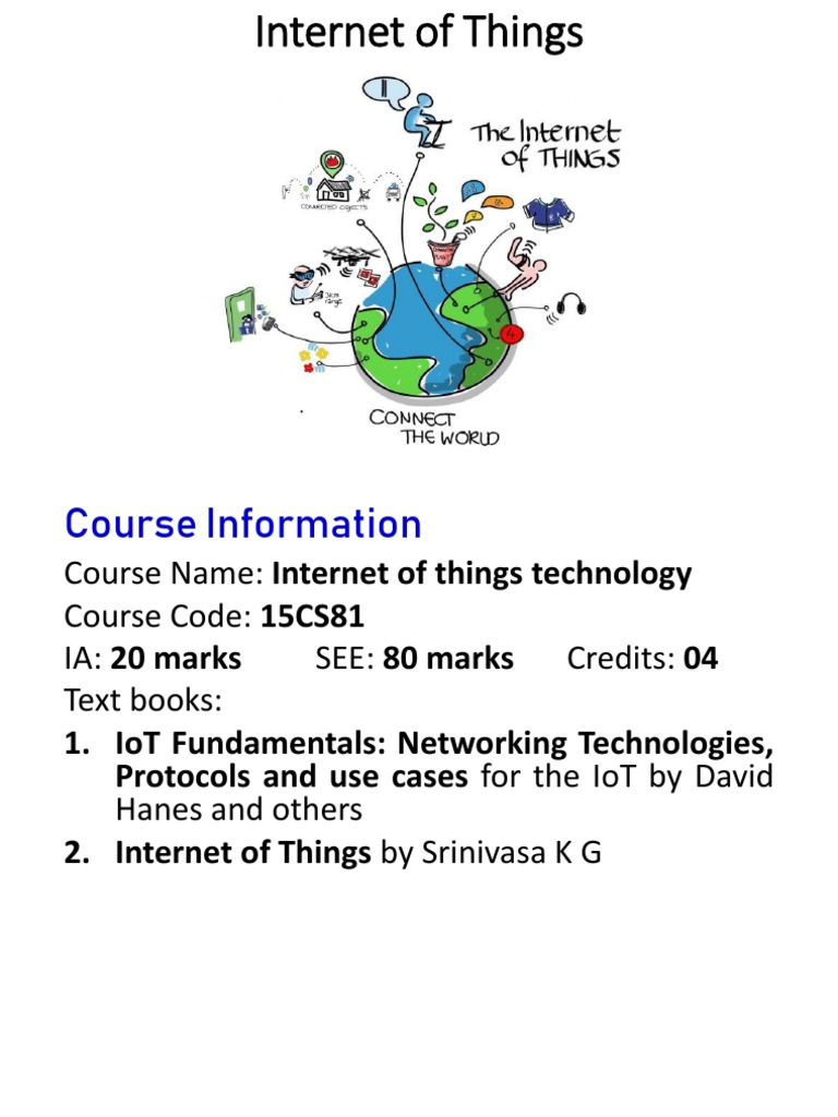 15CS81 Internet of Things Course Overview | PDF | Internet Of Things ...
