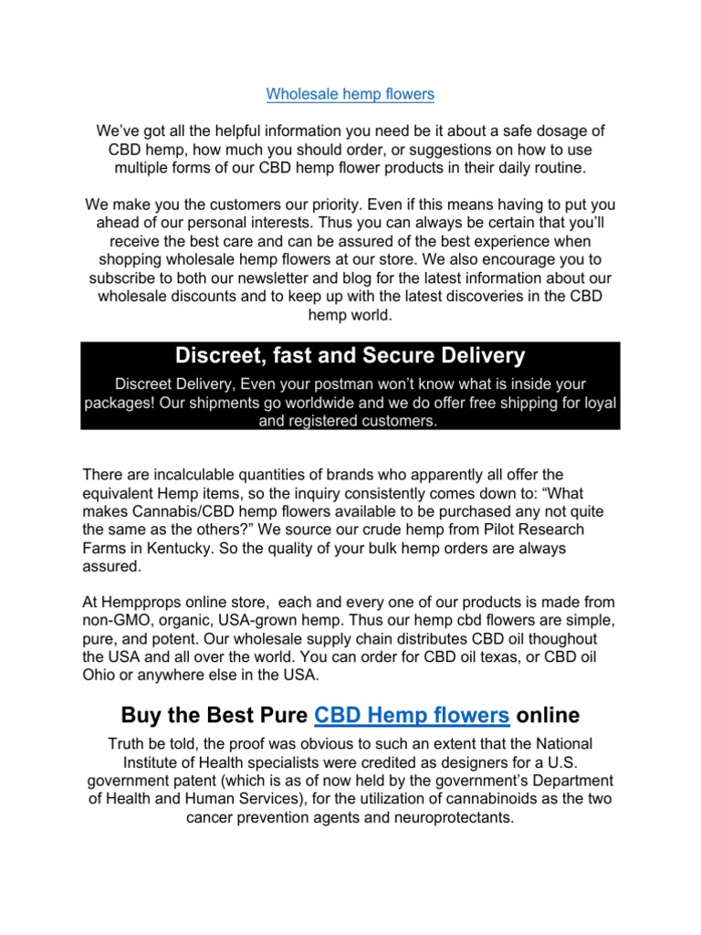 Discreet, Fast and Secure Delivery: Buy The Best Pure Online | PDF ...