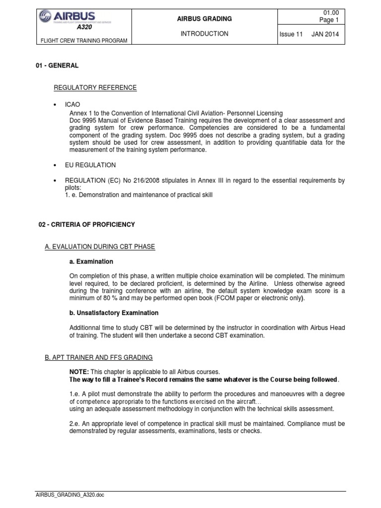 Airbus Grading | PDF | Test (Assessment) | Risk