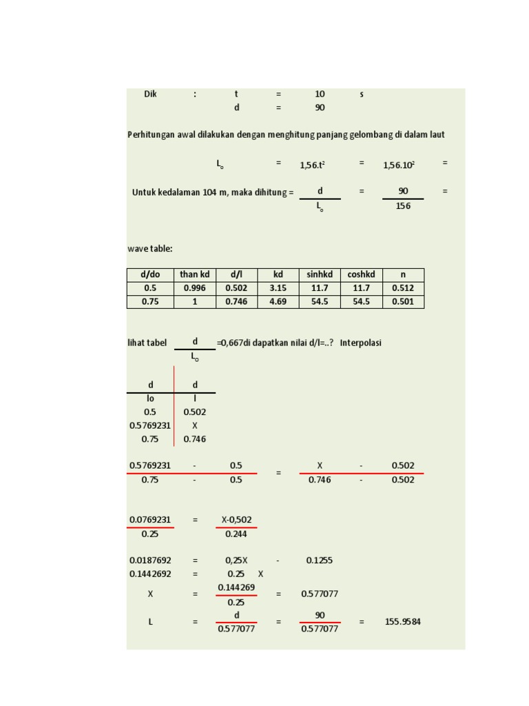 Cara Mencari Interpolasi | PDF