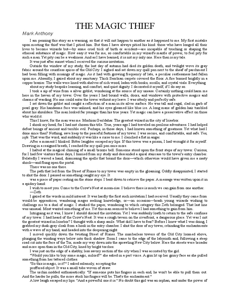 Realms of Magic 3 - The Magic Thief | PDF | Nature