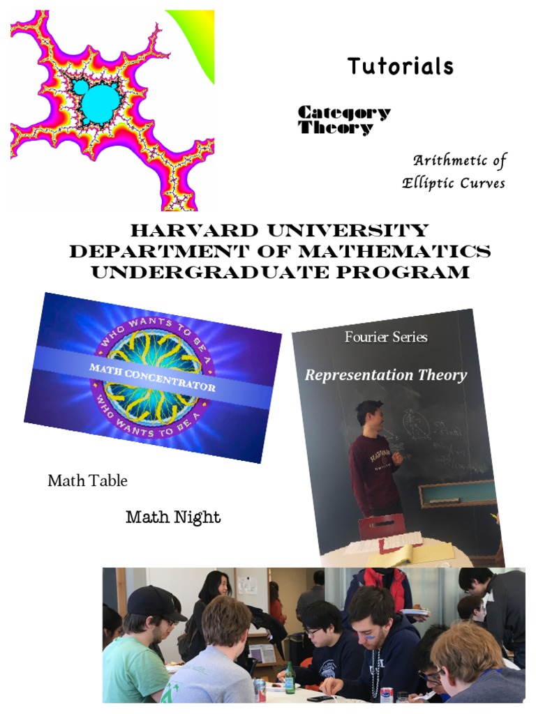 Tutorials: Harvard University Department of Mathematics Undergraduate ...
