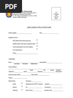 SACE Employment Application Form | PDF | Justice | Crime & Violence
