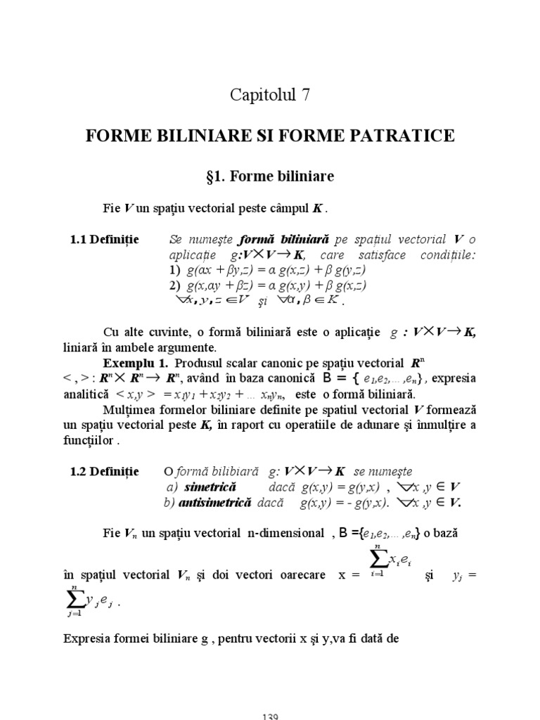 Cap-07 (Forme Biliniare Si Forme Ice | PDF