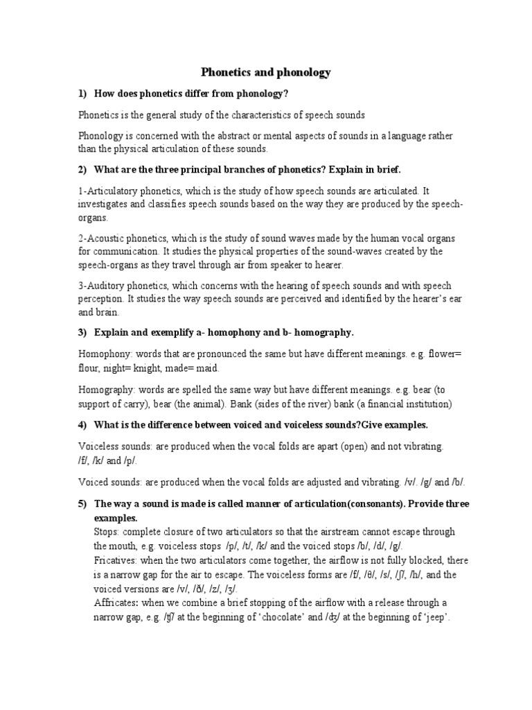 Phonetics and Phonology | PDF | Phoneme | Syllable