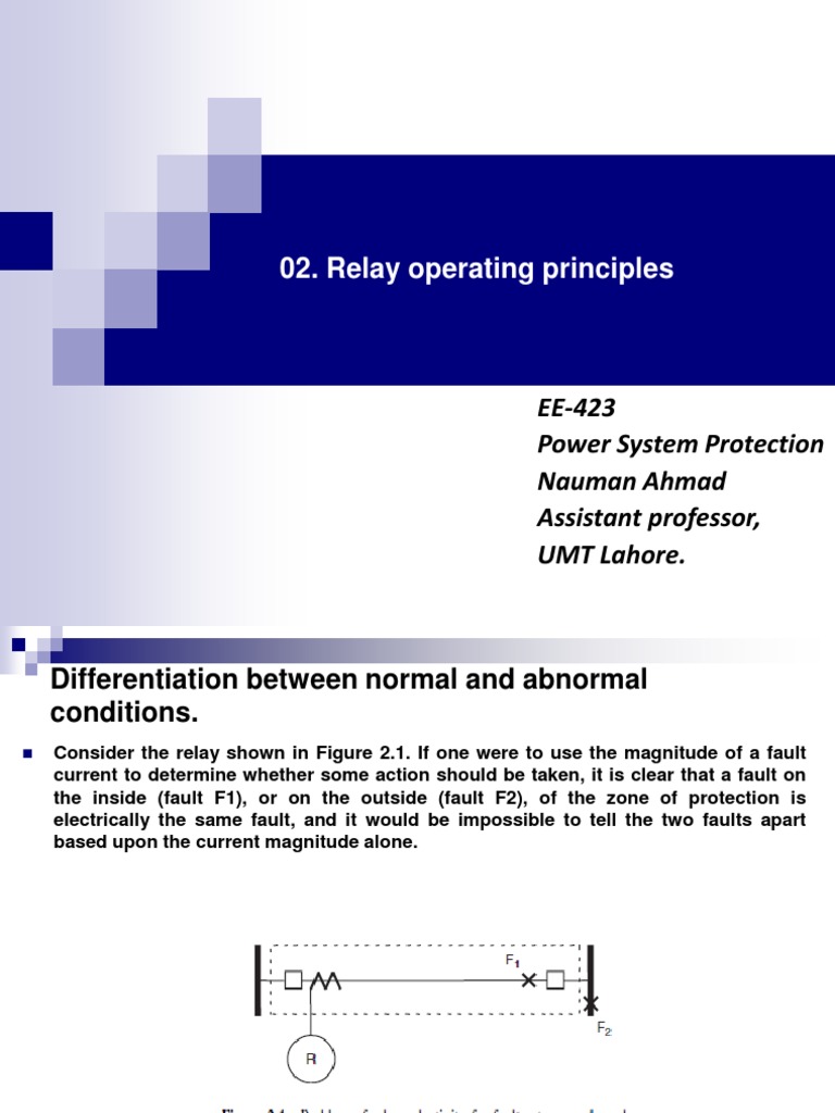 02 Relay Operating Principles | PDF | Fuse (Electrical) | Relay