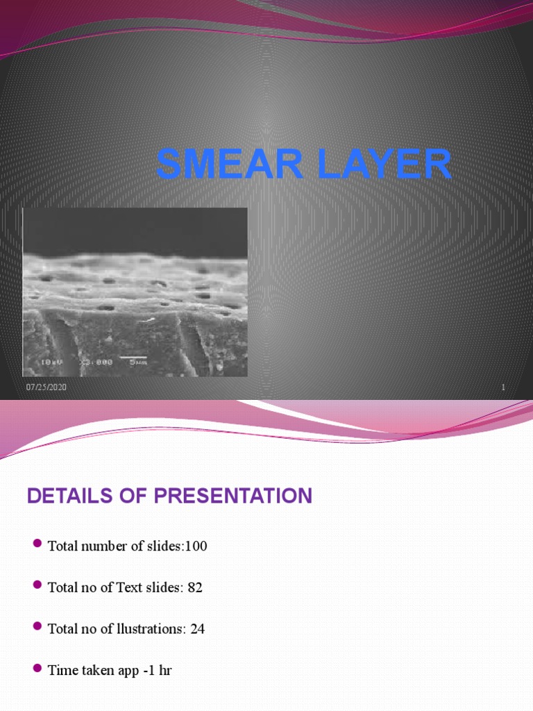 Understanding the Smear Layer in Dentistry | PDF | Dentin | Dentistry