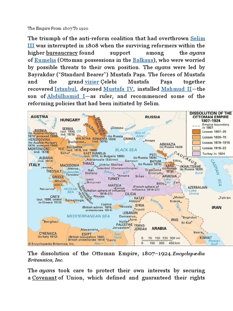 Ottoman Empire's Fall: 1807-1920 | PDF | Ottoman Empire | Politics Of ...