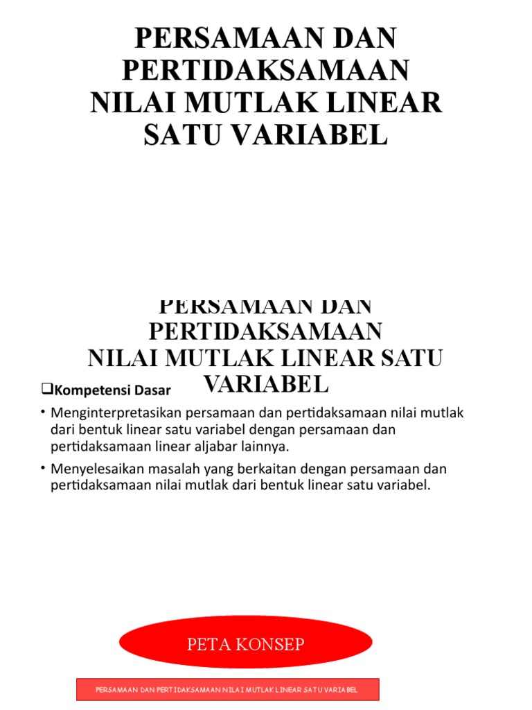 Konsep Nilai Mutlak | PDF