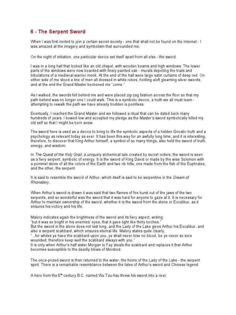 Enuki 3 | PDF | Excalibur | Sword