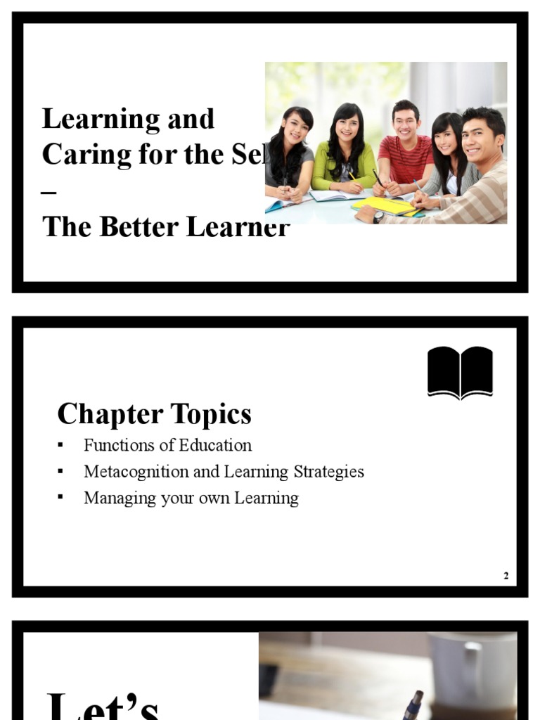Learning and Caring For The Self - The Better Learner | PDF | Self ...