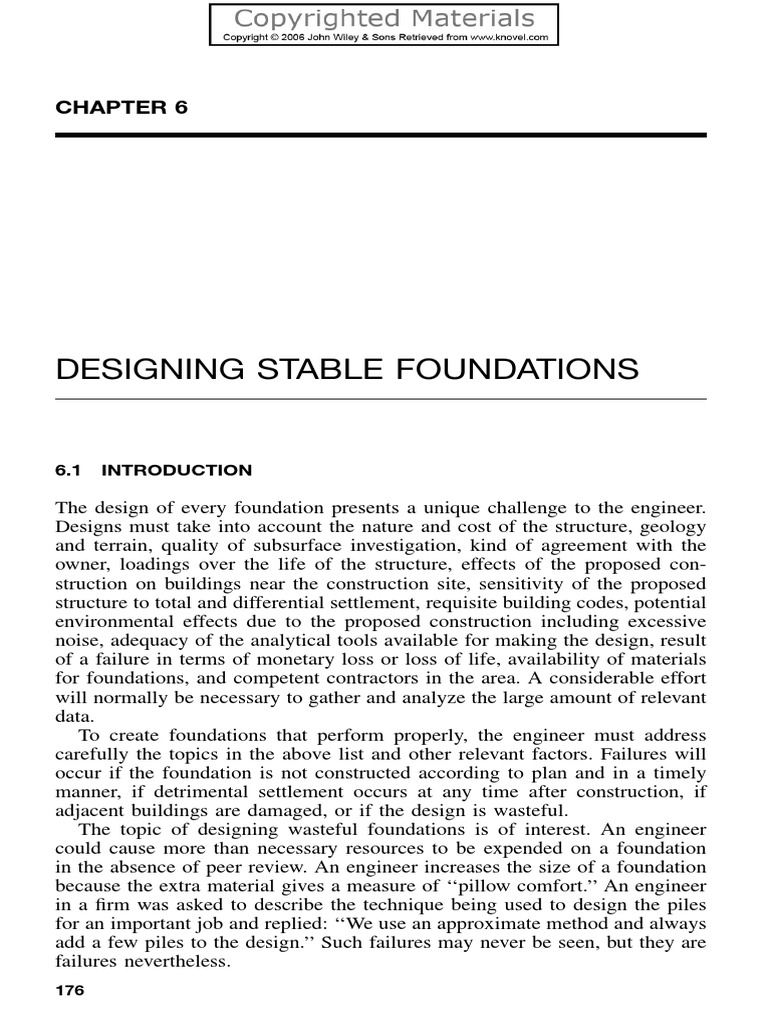 Designing Stable Foundations | PDF | Deep Foundation | Geotechnical ...