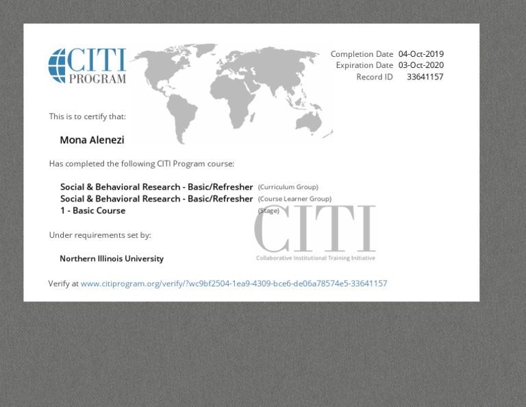 Citi Certificate-2 | PDF