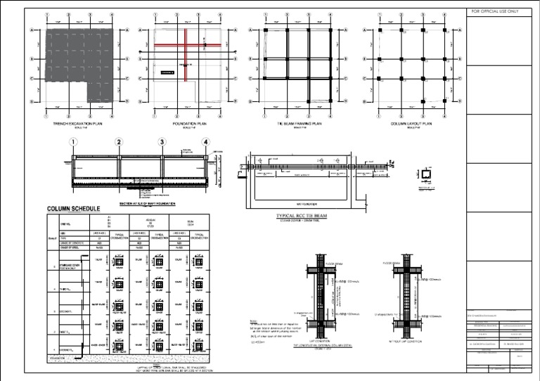 Column Schedule: Typical RCC Tie Beam | PDF
