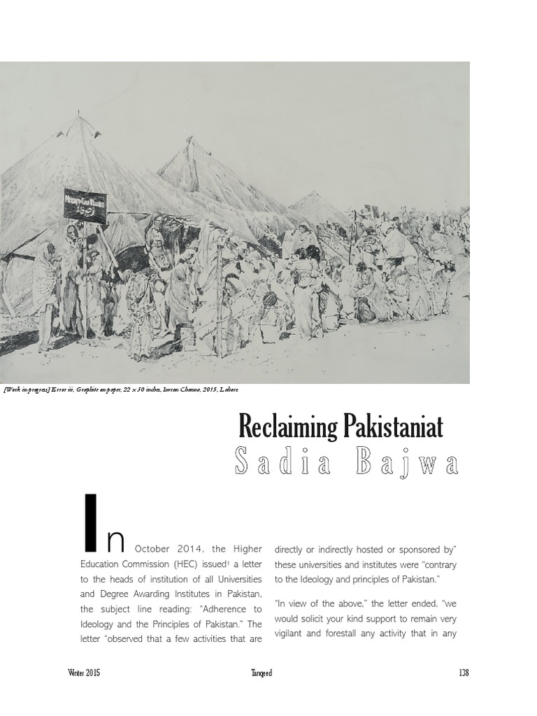 Reclaiming Pakistaniat: Tracing the Construction and Critique of an ...