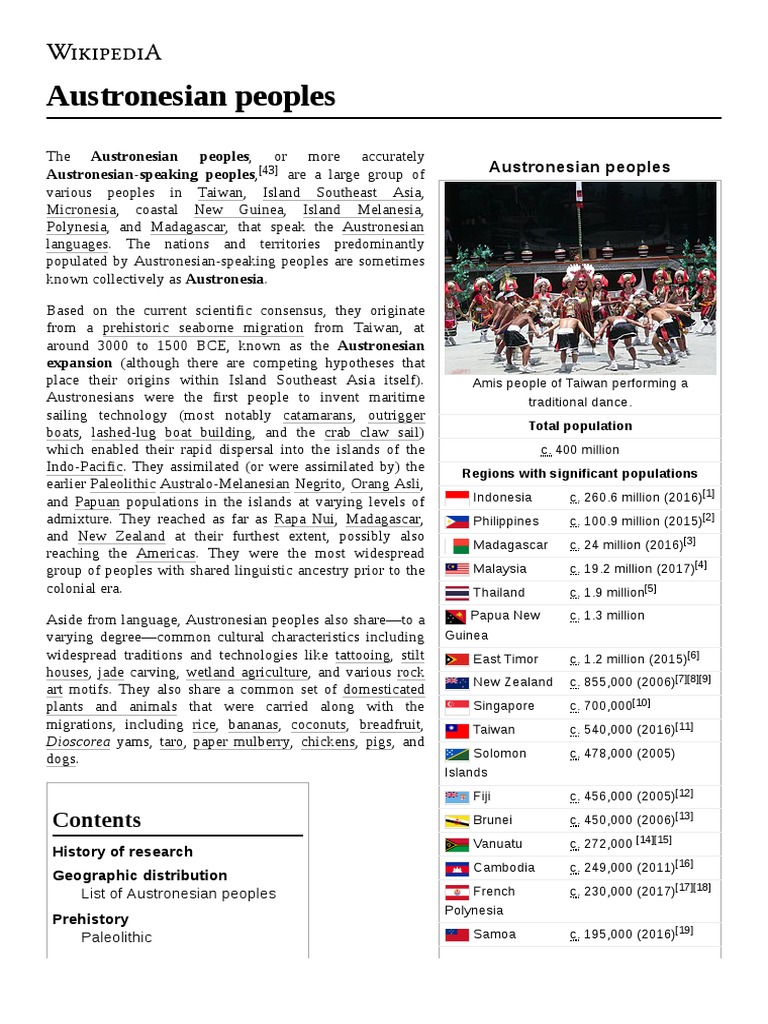 Peoples, Austronesian-Speaking Peoples | PDF | Languages