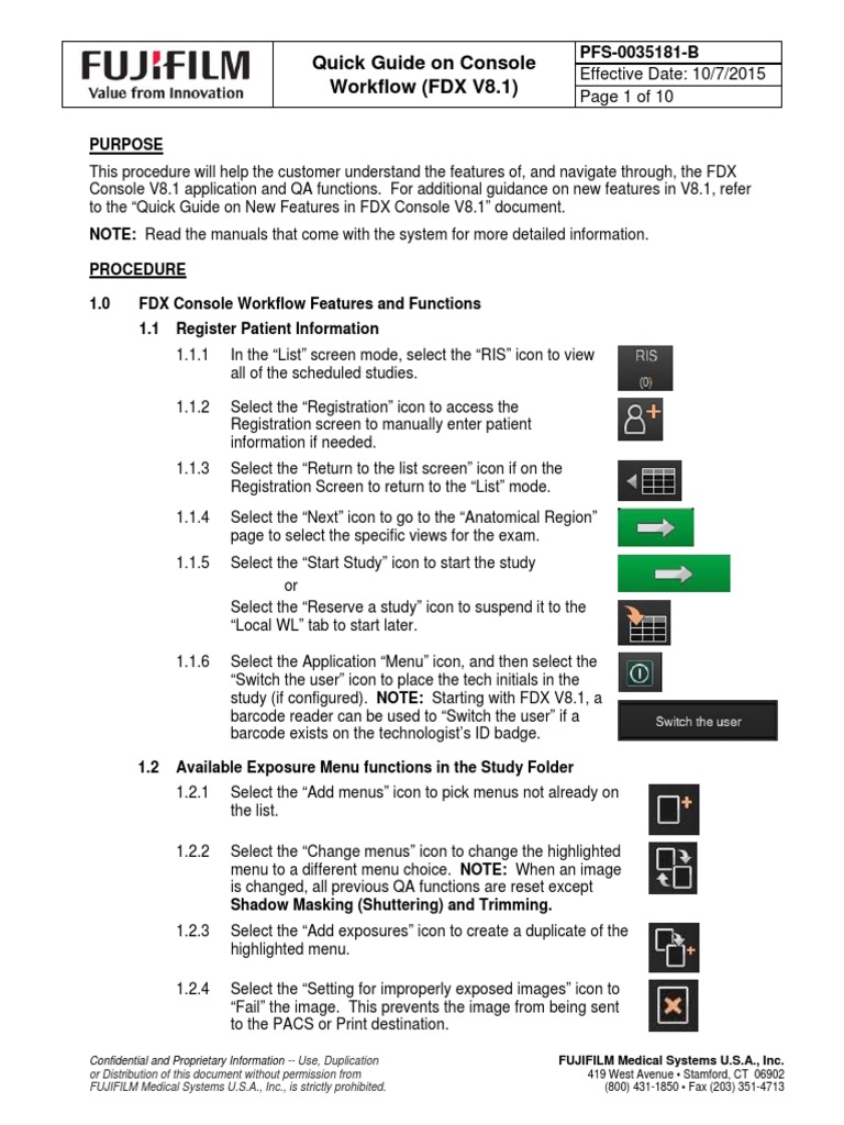 Quick Guide On Console Workflow (FDX V8.1) : Effective Date: 10/7/2015 ...