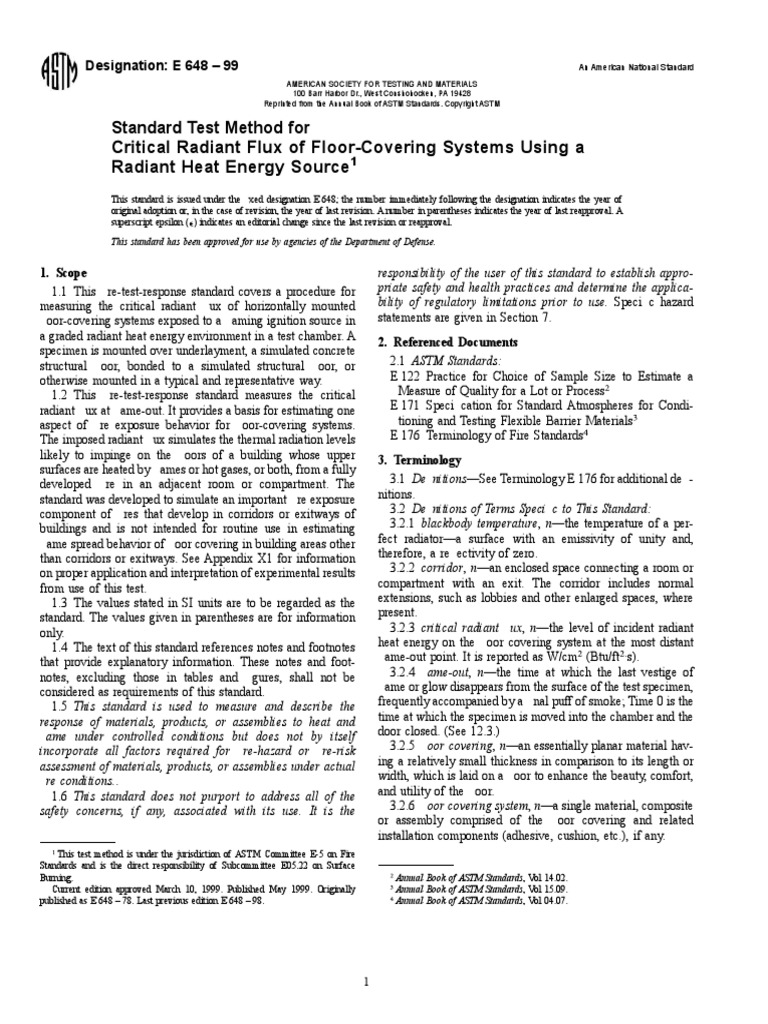 Astm e 648 | PDF | Calibration | Thermocouple