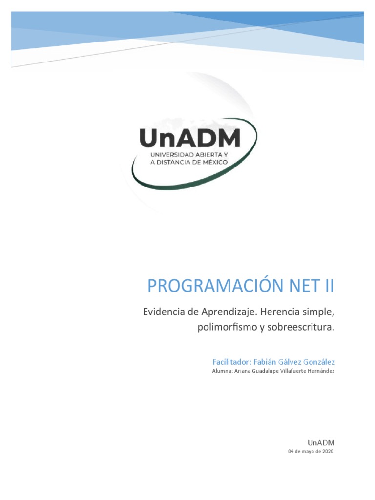 Herencia y Polimorfismo en CSharp | PDF | Herencia (Programación ...
