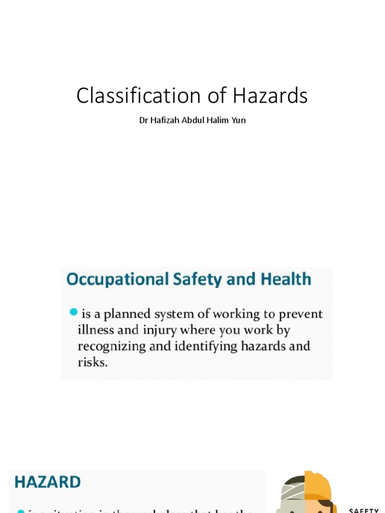 Classification of Hazards | PDF | Combustion | Atmosphere Of Earth