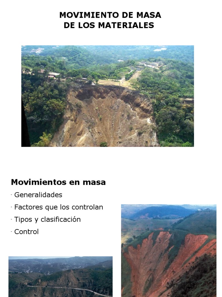 Movimiento de Masa | PDF | Demolición | Suelo