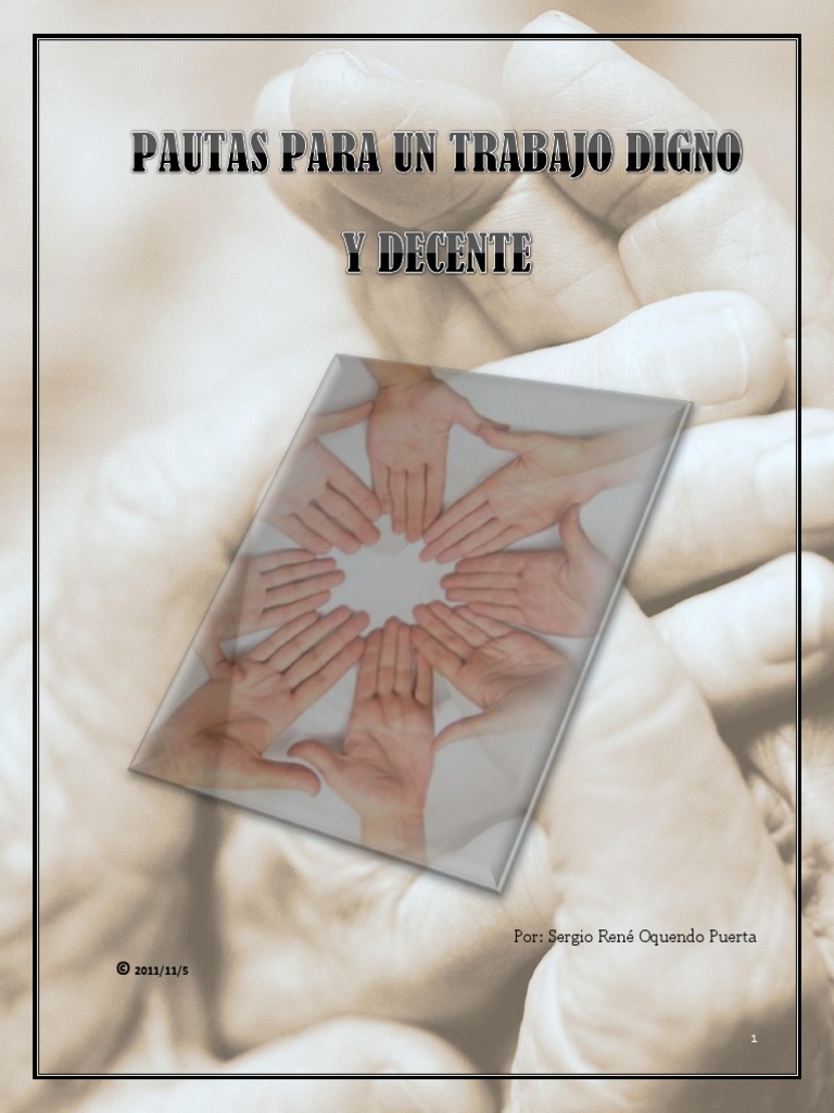 El Trabajo Digno Y Decente Pdf Pdf Derecho Laboral Derechos Humanos