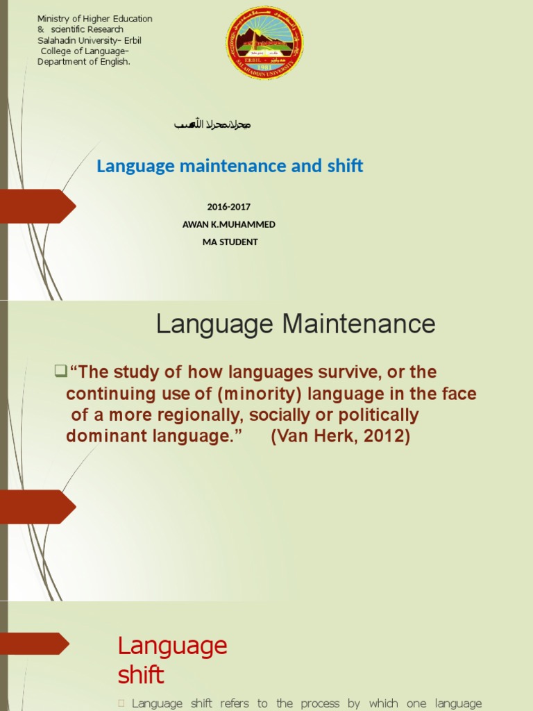 Language Maintenance and Shift | PDF | Minority Group | English Language