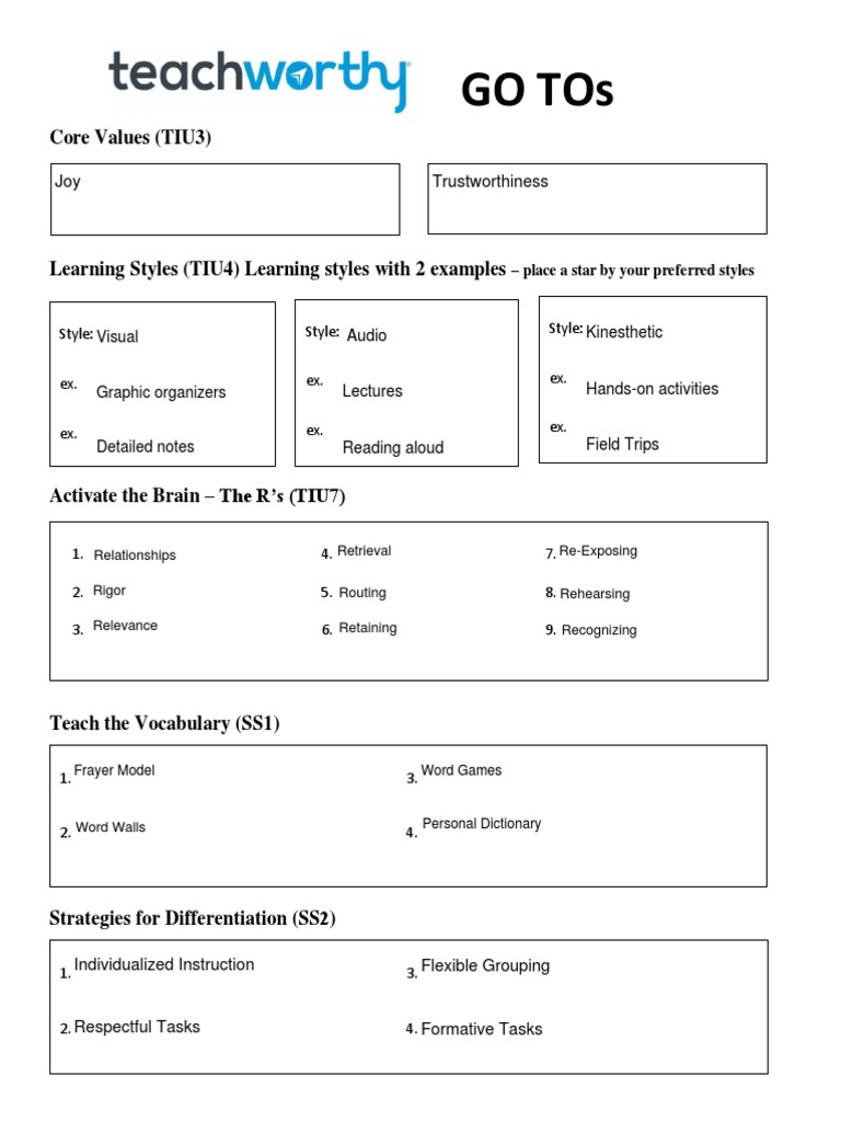 Go To | PDF | Reading Comprehension | Learning