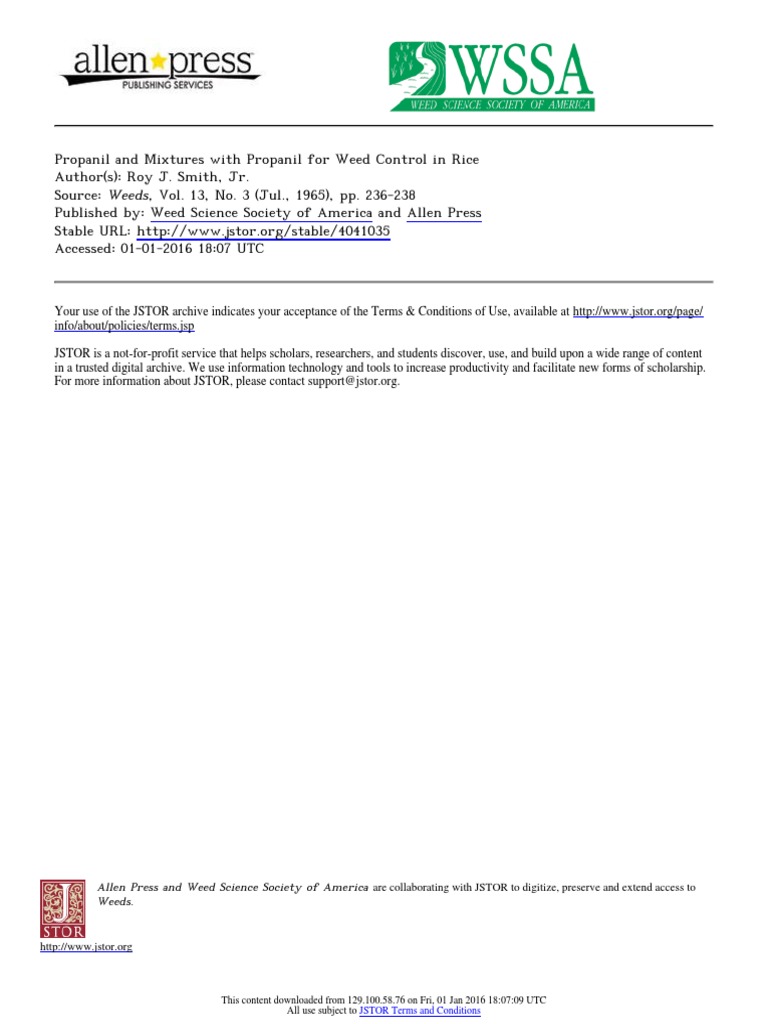 Allen Press and Weed Science Society of America Are Collaborating With ...