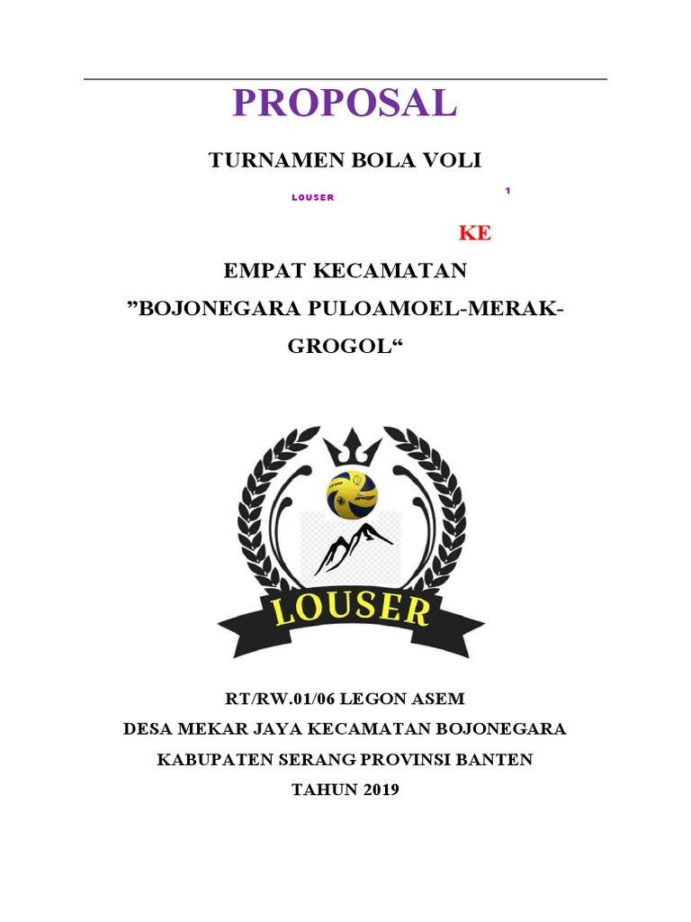 Proposal Bola Volly | PDF