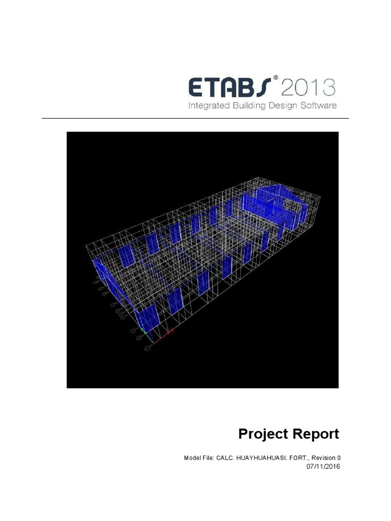 ETABS 2013 13.1.1-Report Viewer | PDF | Building | Concrete