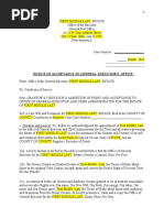 Executor-Letter Template Word Format | PDF | Will And Testament | Fiduciary