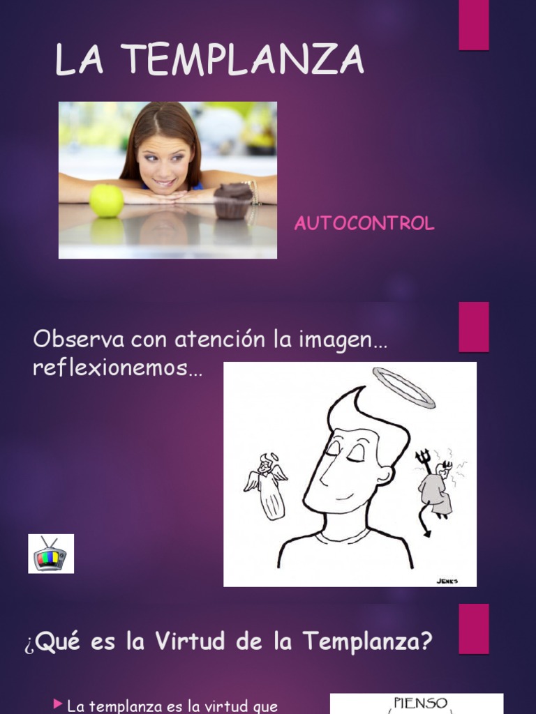 La Templanza - Capacitacion | PDF | Virtud | Pecado
