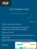 The Mole Cheat Sheet! | PDF | Mole (Unit) | Physical Chemistry