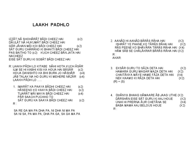 Laakh Padhlo | PDF