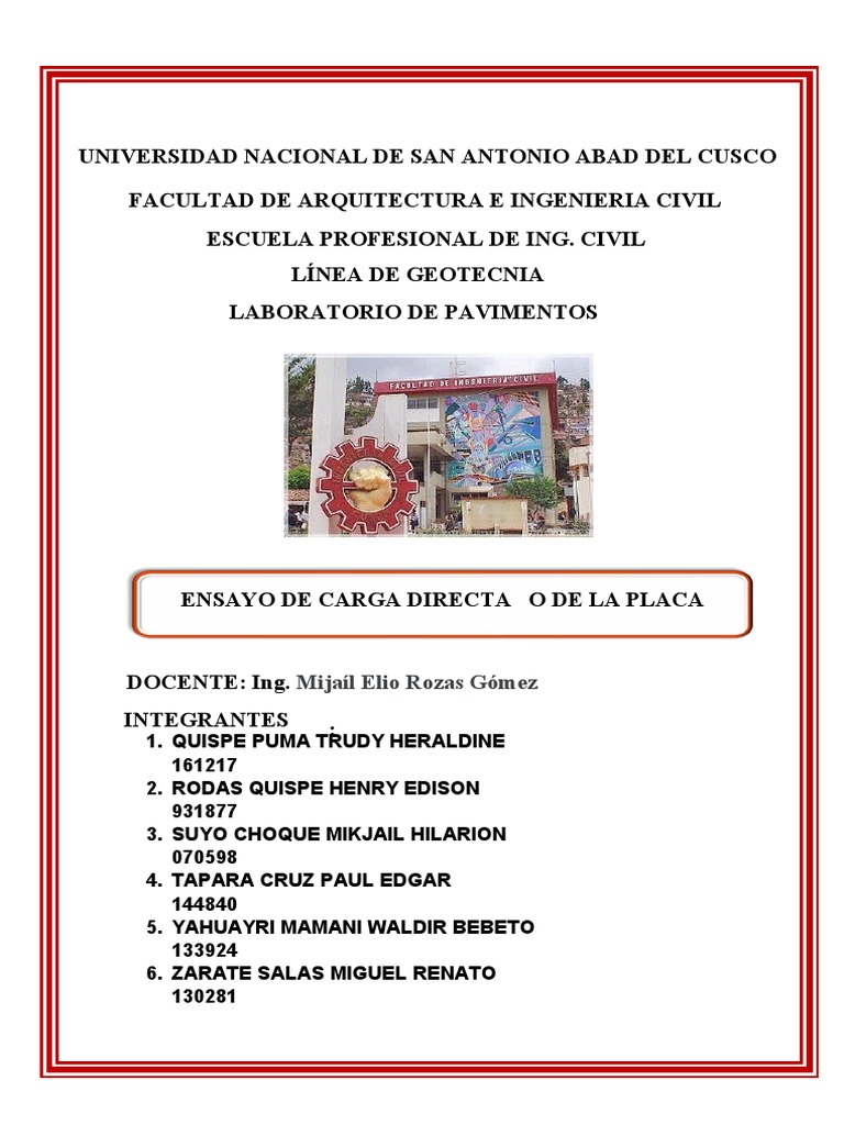 Inform de Carga Directa - Grupo 8 | PDF | Naturaleza | Science