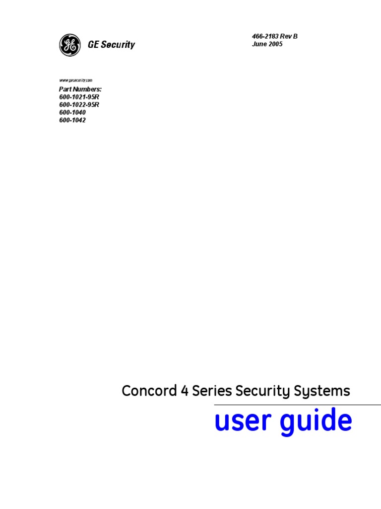 Concord 4 Security Guide | PDF | Security Alarm | Radio