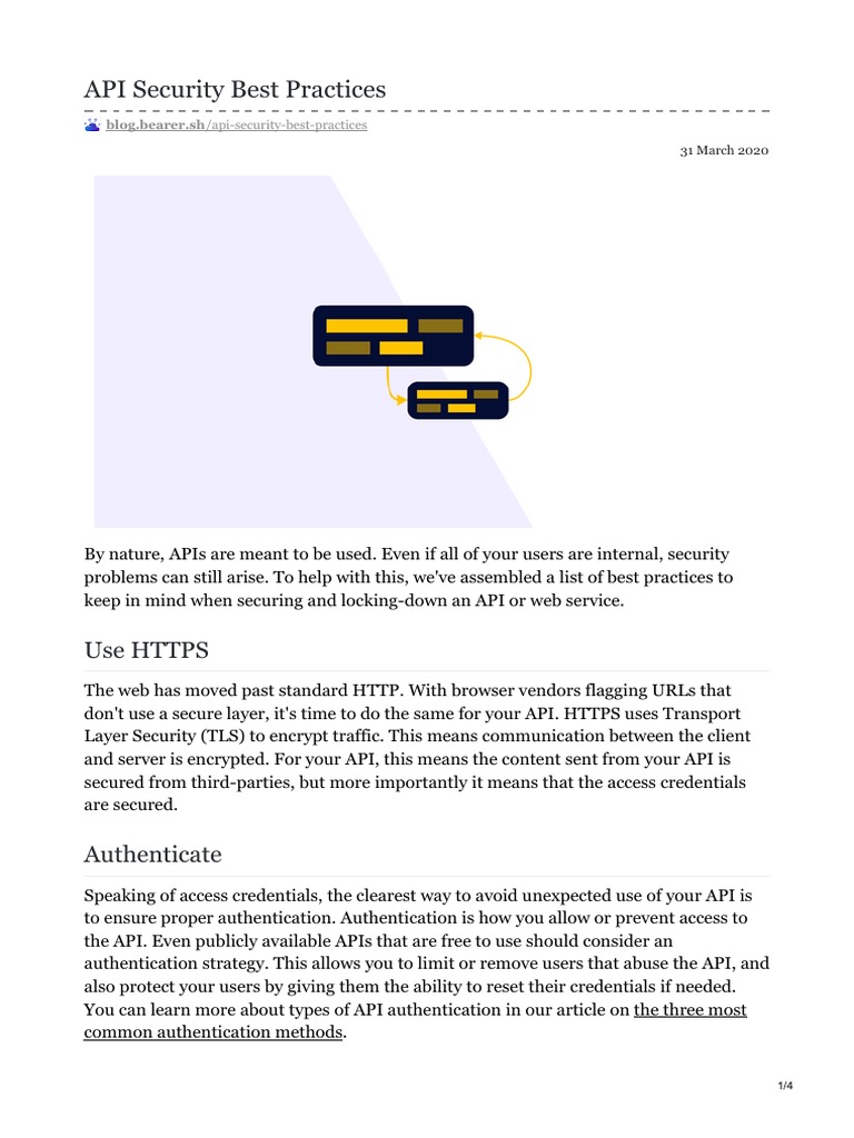 API Security Best Practices | PDF | Application Programming Interface | Computer Network Security