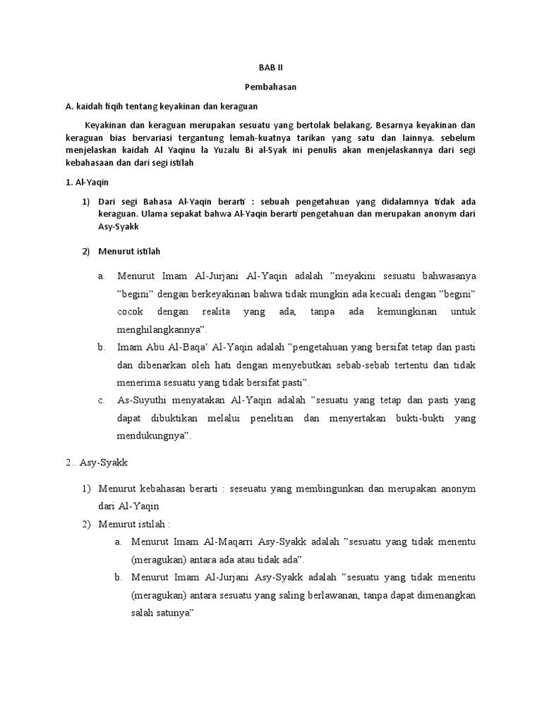 Kaidah Keyakinan | PDF | Agama & Spiritualitas